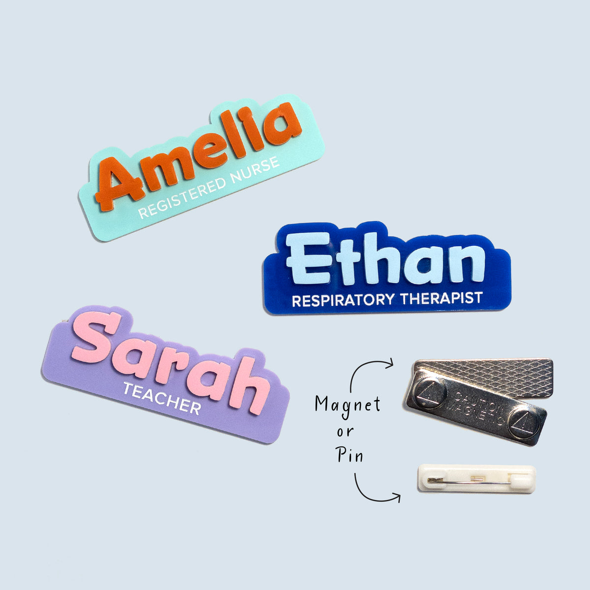 Personalised Name badges– Little Printery