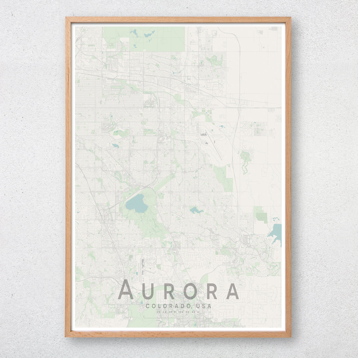 Aurora Map Print– Little Printery
