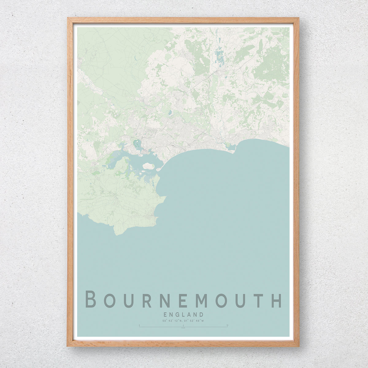 Bournemouth Map Print– Little Printery
