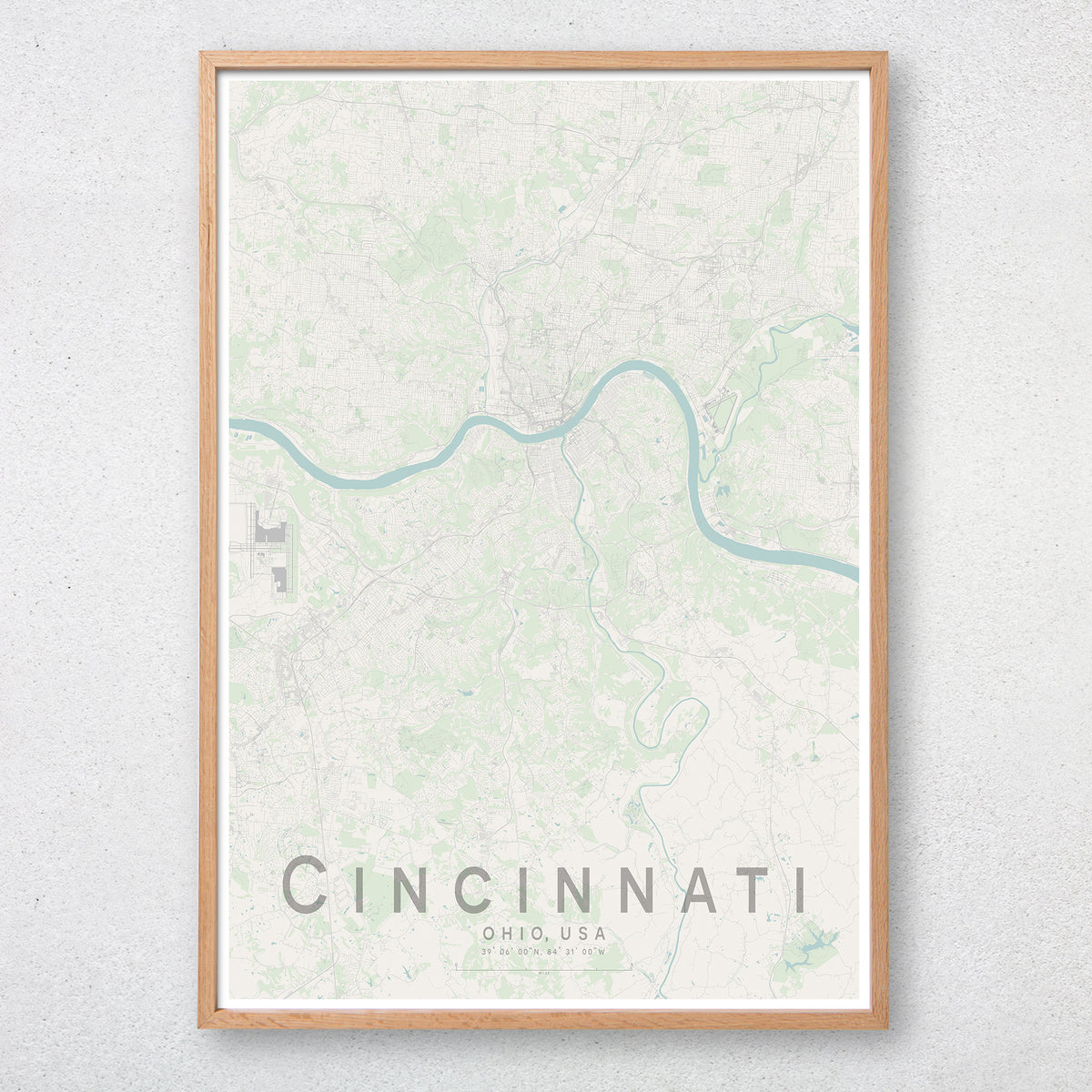 Cincinnati Map Print– Little Printery