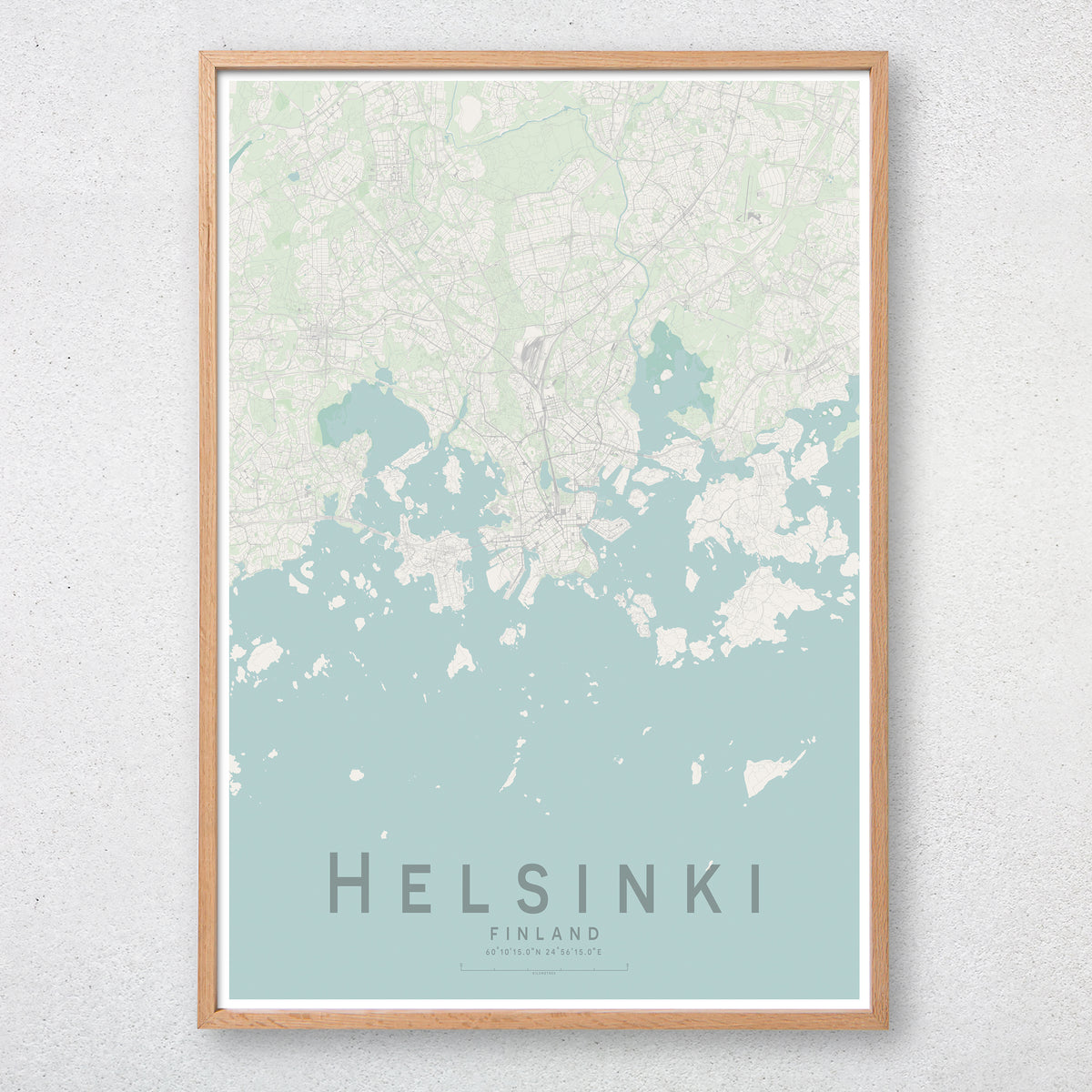 Helsinki Map Print– Little Printery