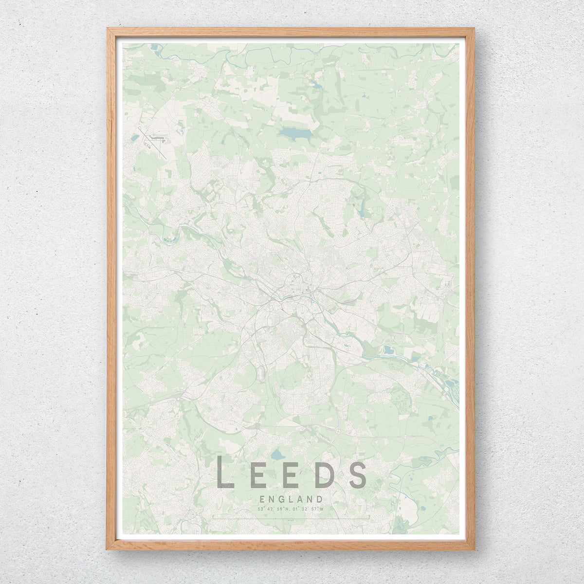 Leeds Map Print– Little Printery