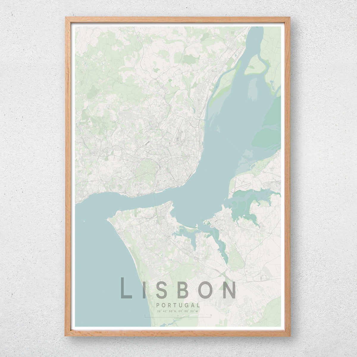 Lisbon Map Print– Little Printery